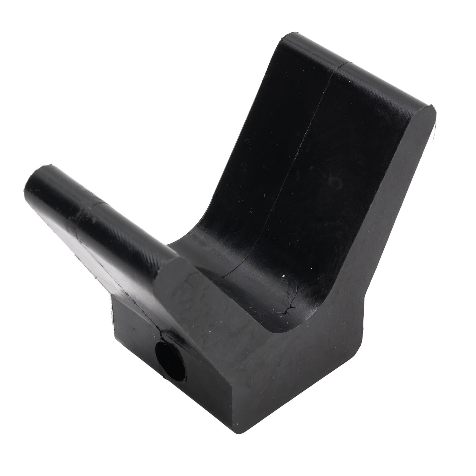 2 шт, резиновый упор для носа прицепа лодки V-образной формы, черный, морской, ширина 2 дюйма, пролет 4 дюйма, монтажное отверстие 1/2 дюйма