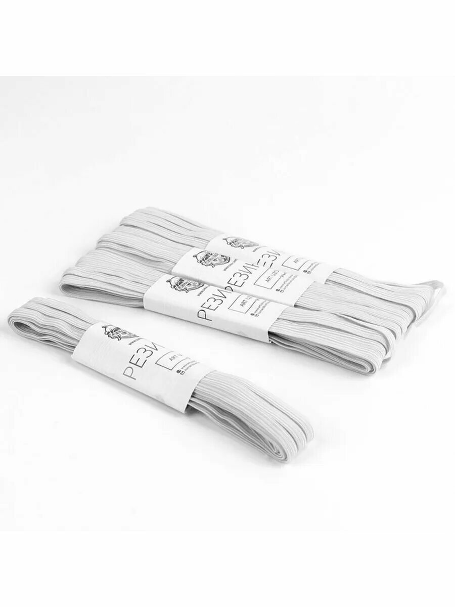 Белая бельевая резинка 6 мм, 4 шт, универсальная