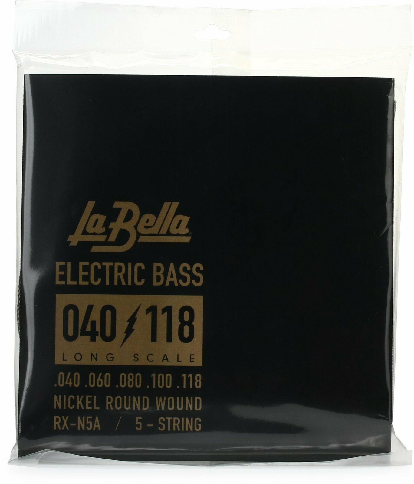 RX-N5A RX – Nickel Комплект струн для 5-струнной бас-гитары, никелированные, 40-118, La Bella