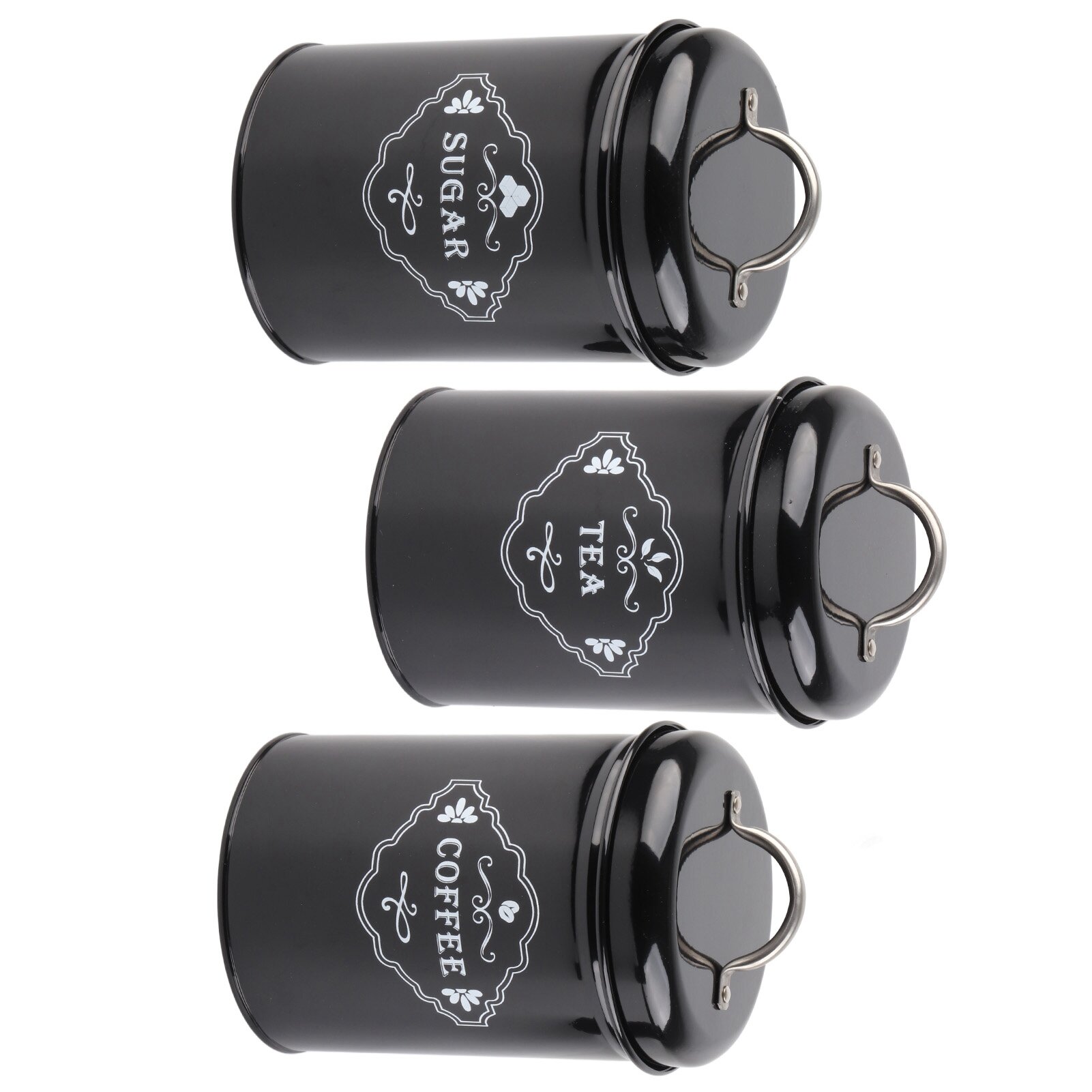 3 шт, черный герметичный набор банок, домашний кухонный органайзер для хранения, герметичная коробка для банок, принадлежности для выпечки