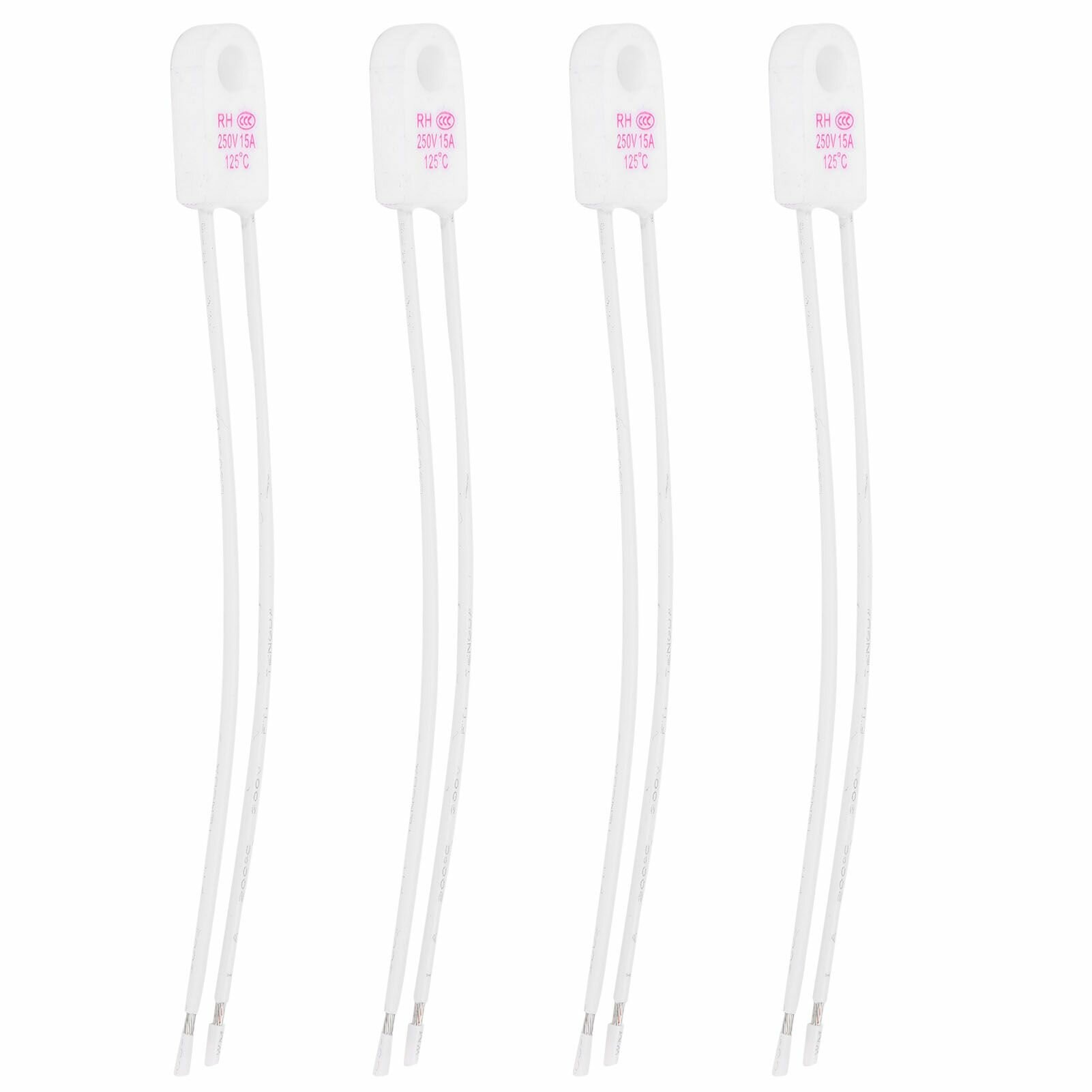 4 шт. керамический термопредохранитель, квадратная защита от температуры, аксессуары для электрических цепей