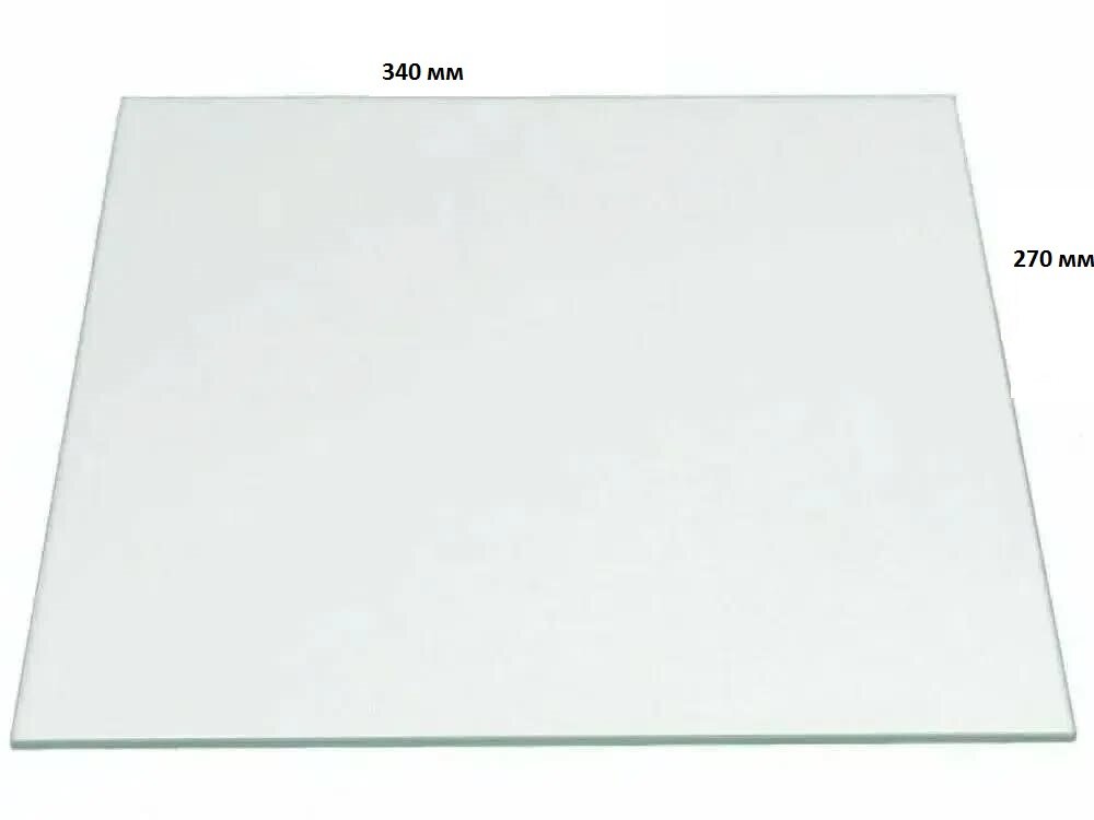 Внутреннее стекло духовки INDESIT C00077449 / 340 x 270 мм