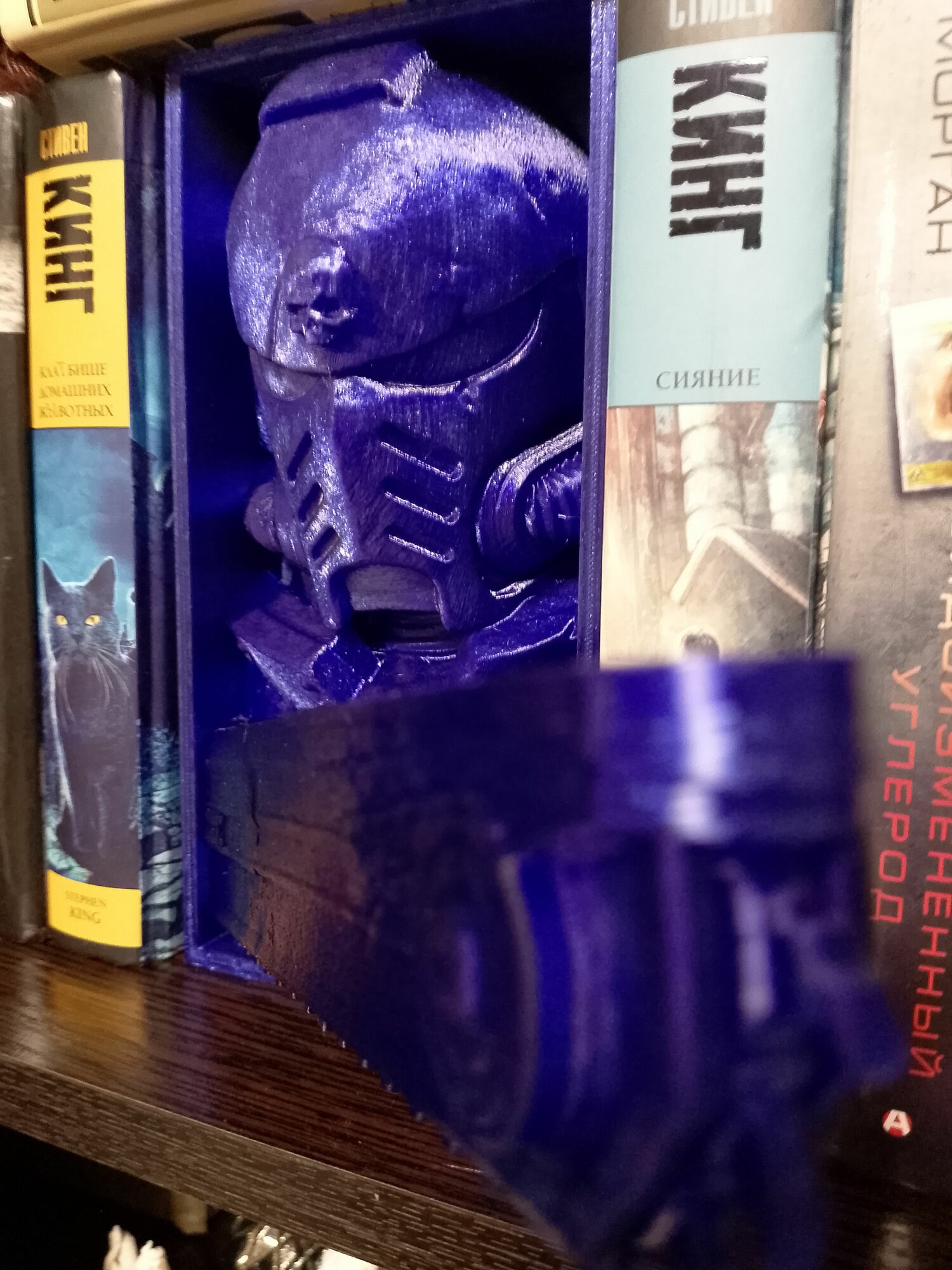 Миниатюра для книжной полки "Ультрамарин Warhammer 40k" ультрамарин, кол-во 1 шт, Румбоксы, Декор, w40k, Фигурка, Геймер