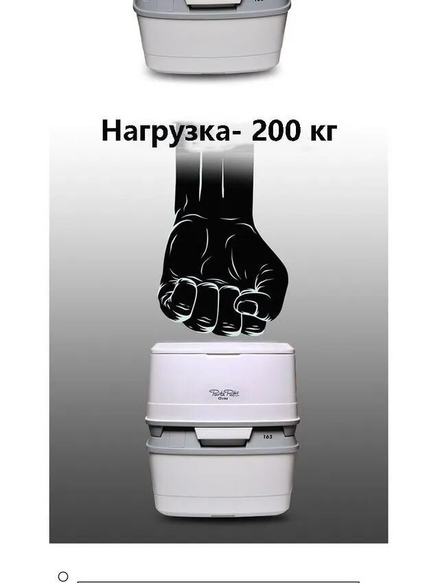 Thetford Porta Potti 165 Экологический туалет 15л/21л Переносной биотуалет для дачи и кемпинга — фото 1
