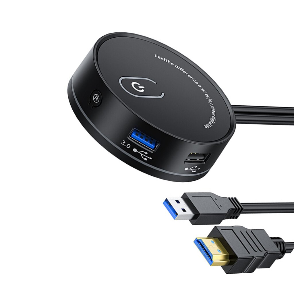 Внешний Переключатель управления питанием настольного компьютера с USB-концентратором и 3,5-мм Слуховым Портом