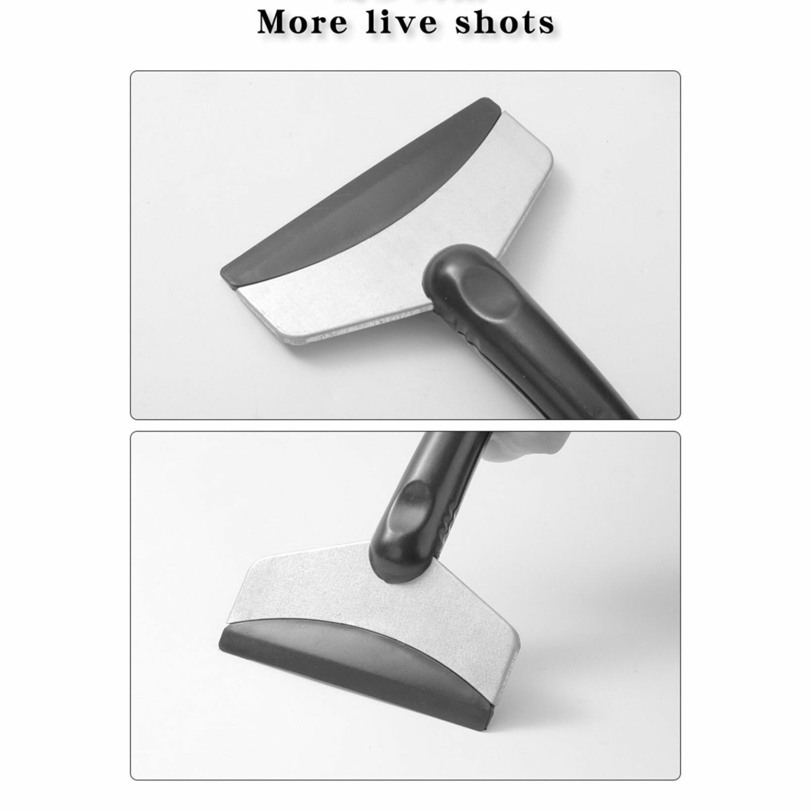 Автомобильная снеговая лопата из нержавеющей стали, многофункциональная с противоскользящим покрытием, скребок для льда и снега