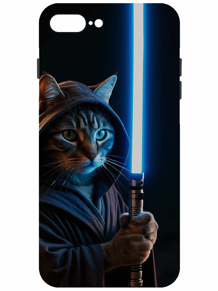 Чехол-накладка Krutoff Soft Case Оби-Ван Котоби для iPhone 7 Plus/8 Plus черный