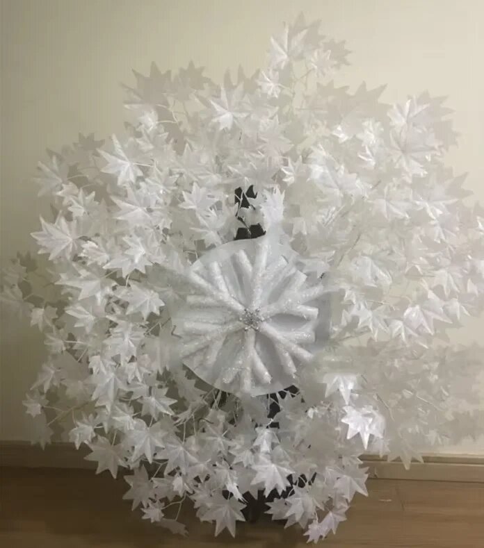 Белый рождественский костюм для гого back wear