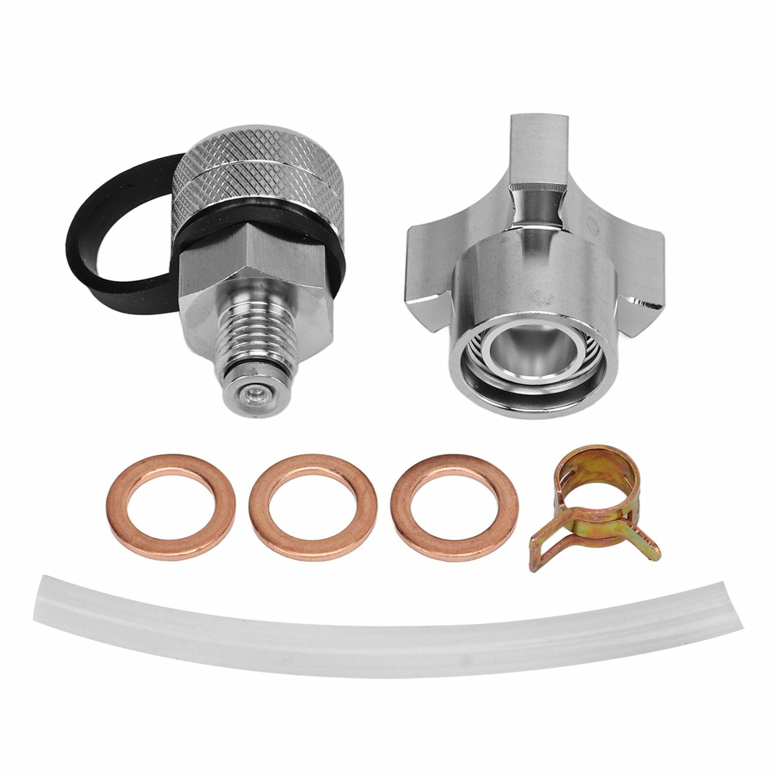 Сливной клапан масла M14x1.5 антикоррозийный с креплением для шланга