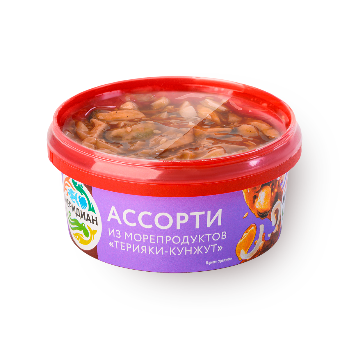 Ассорти из морепродуктов «Меридиан» Терияки с кунжутом в соусе