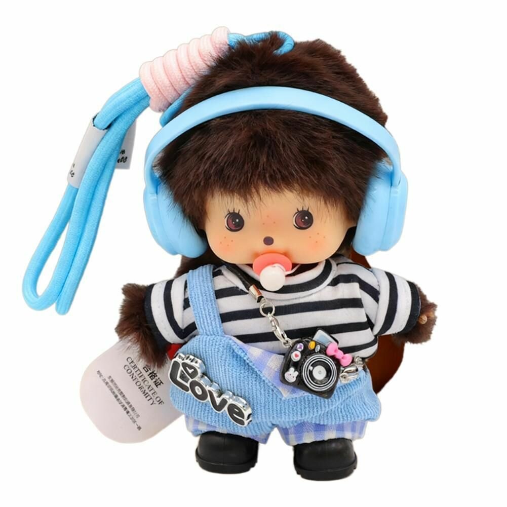 Мягкая кукла Монки со сменной одеждой, плюшевый брелок для авто и сумок