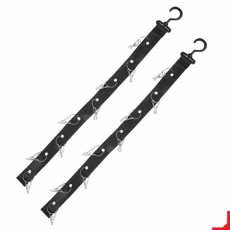 2 шт. вешалка для хоккейных клюшек, держатель для сушки, органайзер для одежды 72.50X3.80X0.20CM