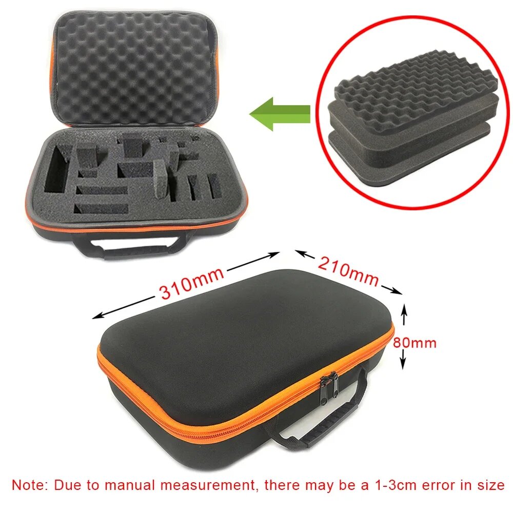 Водонепроницаемая сумка для хранения из ЭВА, чехол для инструментов, ткань Оксфорд, сумка на молнии, противоударная коробка для губки, органайзер для рыболовных снастей, сумка для переноски камеры