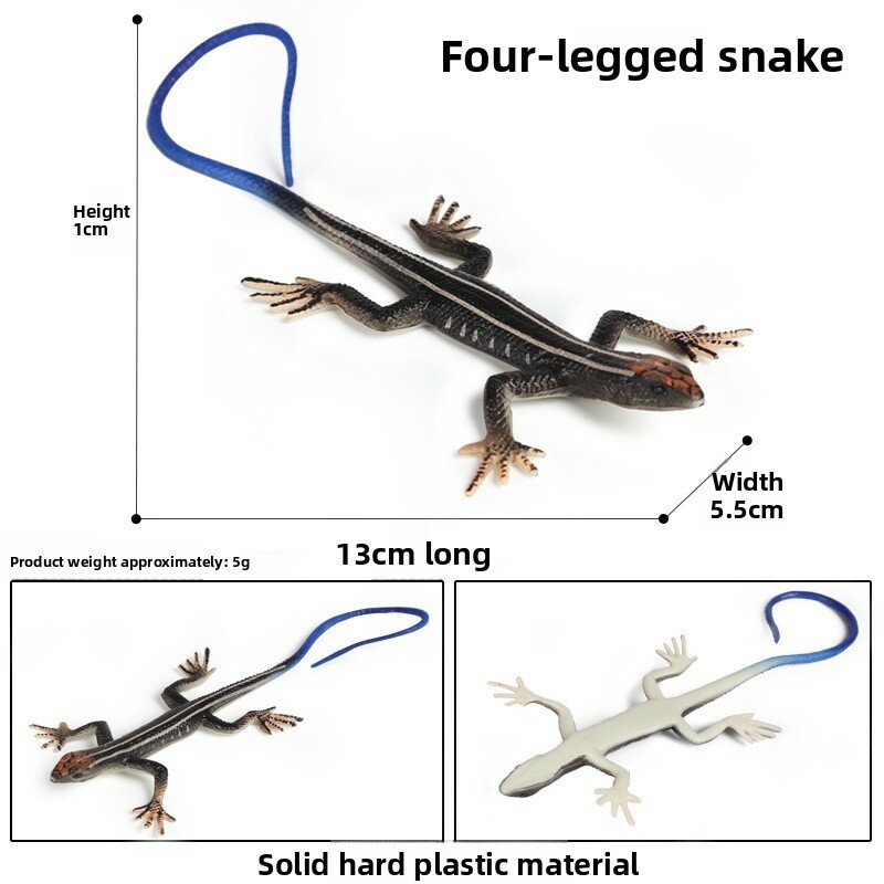 Realistic reptile replicas toy set plastic lizard and snake for kids gift and learning