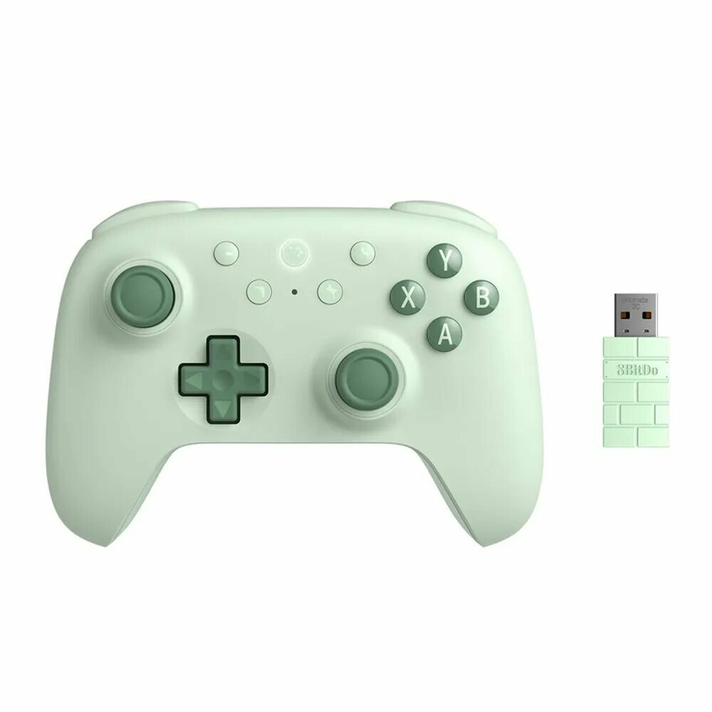 Прочный. Игровой контроллер 8BitDo для ПК Steam Deck Raspberry Pi зеленый