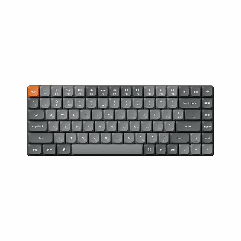 Keychron Клавиатура беспроводная K3M-B3, (Gateron Low Profile Brown), Английская раскладка, черно-серый