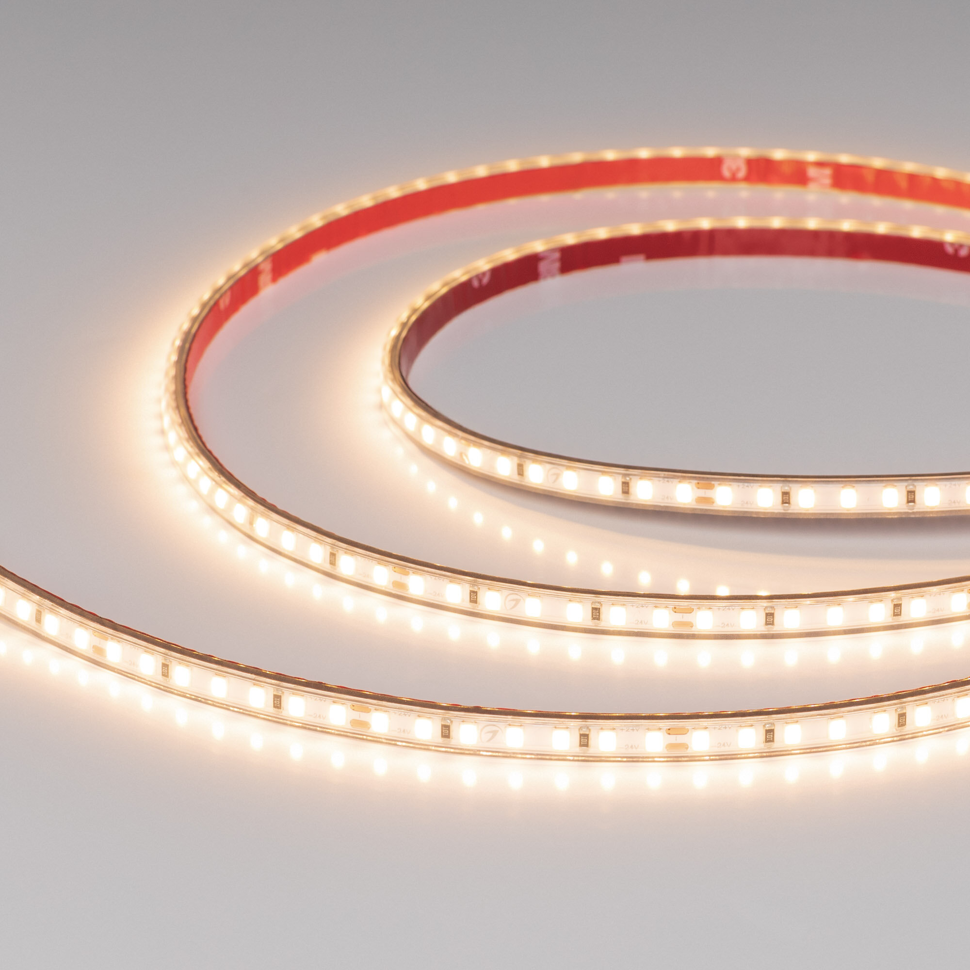Светодиодная Лента герметичная RTW-PS-A140-7mm 24V Warm3000 (10 W/m, IP67, 5m) (Arlight, CRI>90) 058506