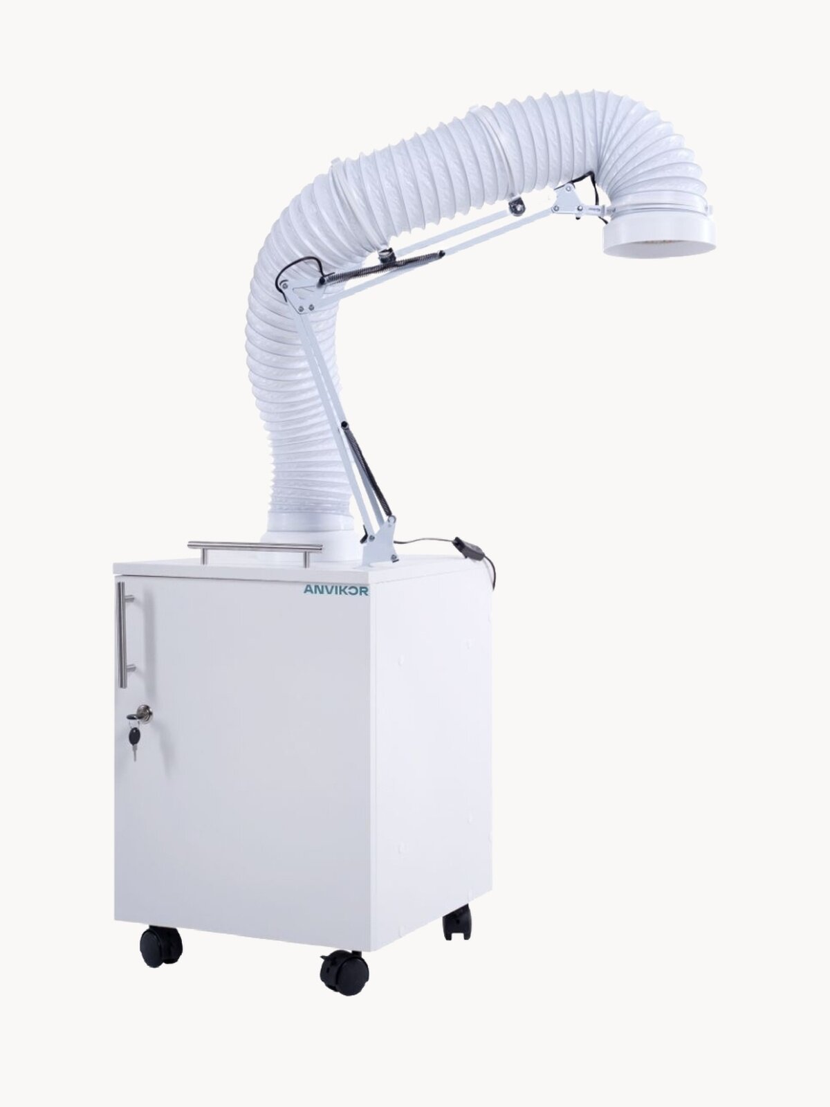 Вытяжка стандарт ANVIKOR VC-AIR-1 для маникюра и педикюра с подсветкой и гофрой напольная