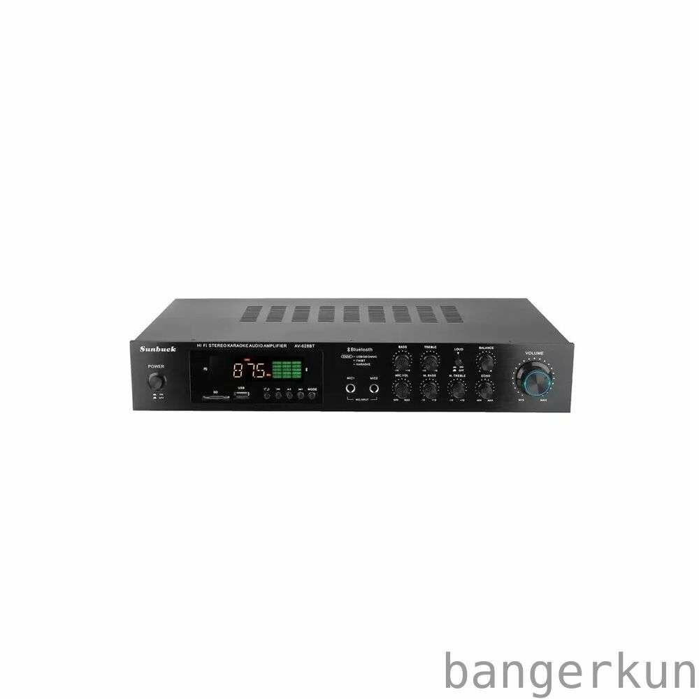 Пятиканальный усилитель звука Sunbuck AV-628BT / Усилитель мощности для колонок Bluetooth 5.0