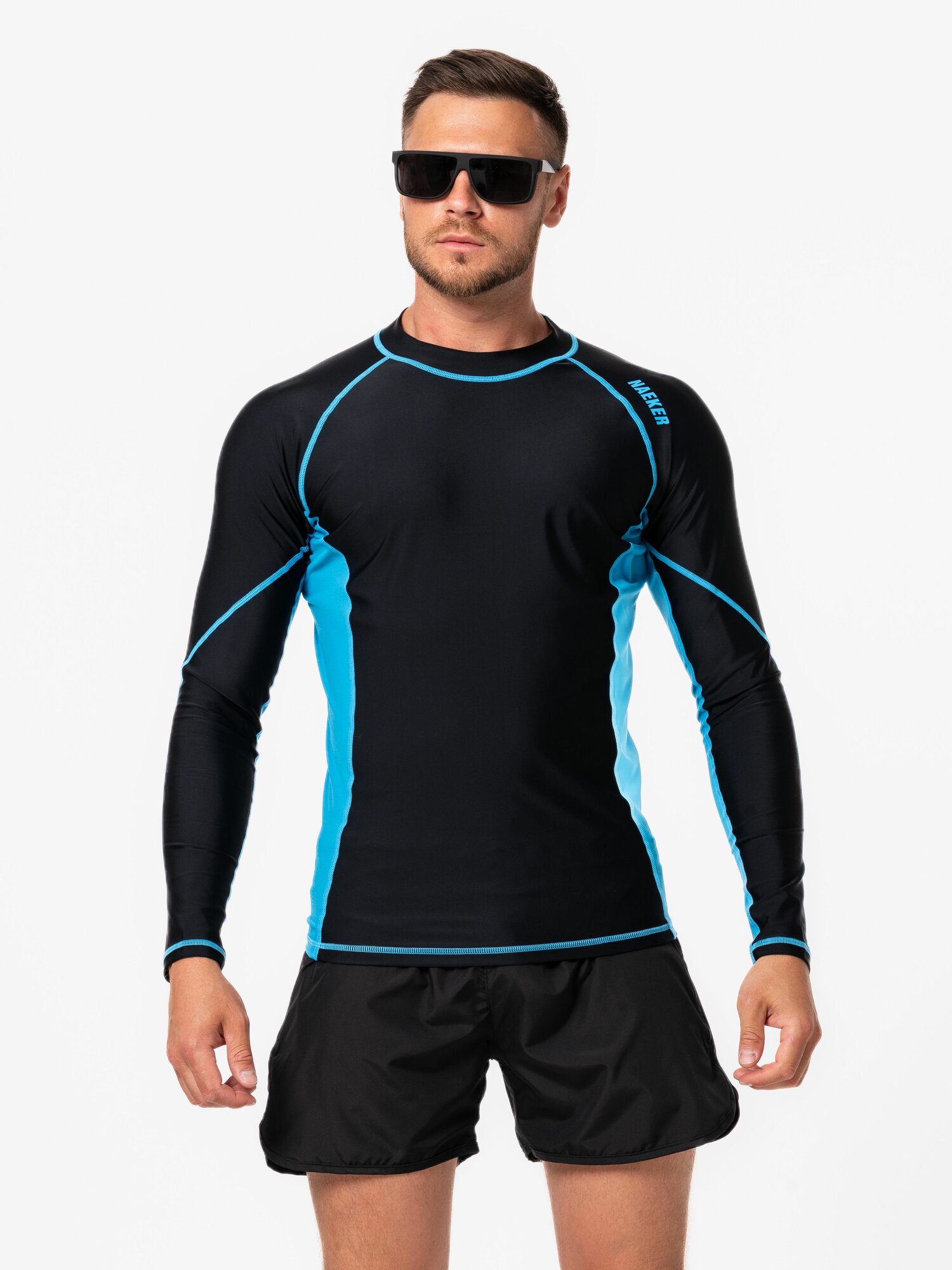 Гидромайка, для плавания и серфинга, мужская, синяя, спандекс, XL