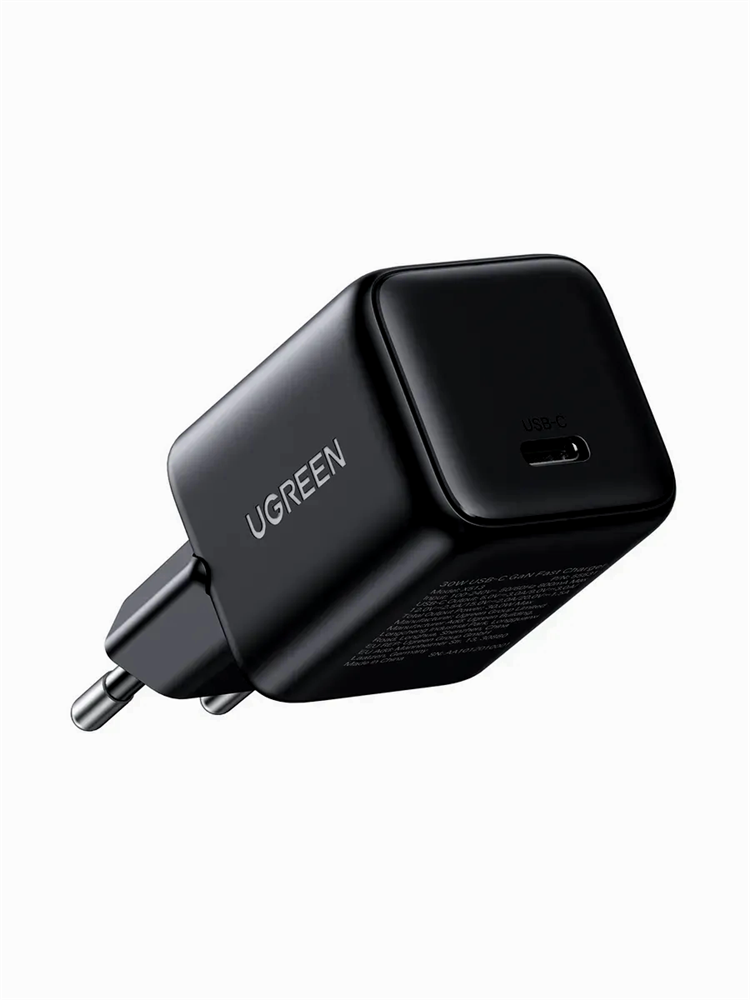 UGREEN Сетевое зарядное устройство UGREEN X513 (65007) 30W USB-C GaN Fast Charger EU черный