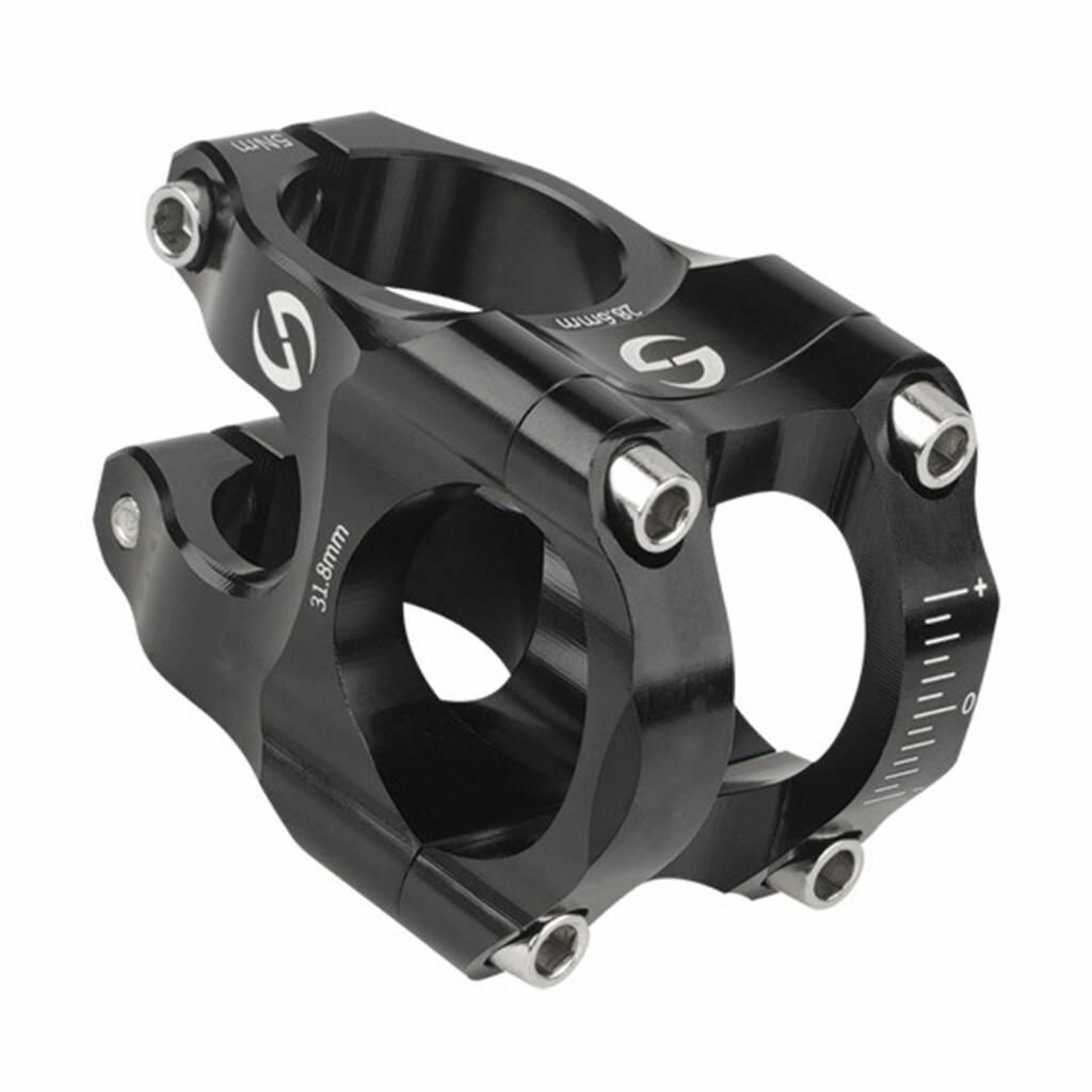 Алюминиевый короткий вынос руля для горного велосипеда, - Черная коробка 31.8x35 мм