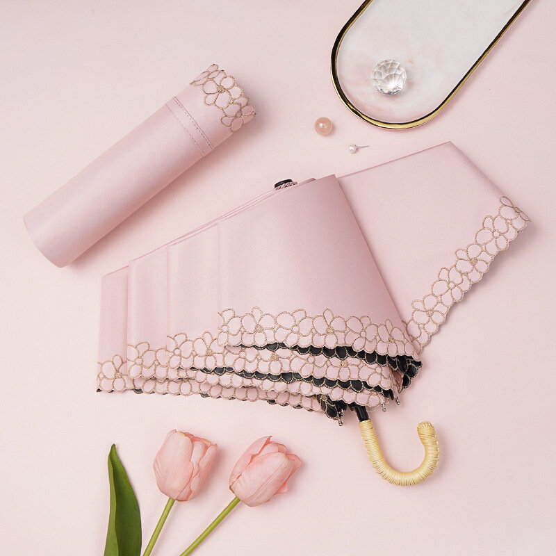 Зонт, из ротанга, виниловый, с защитой от УФ, 28 см