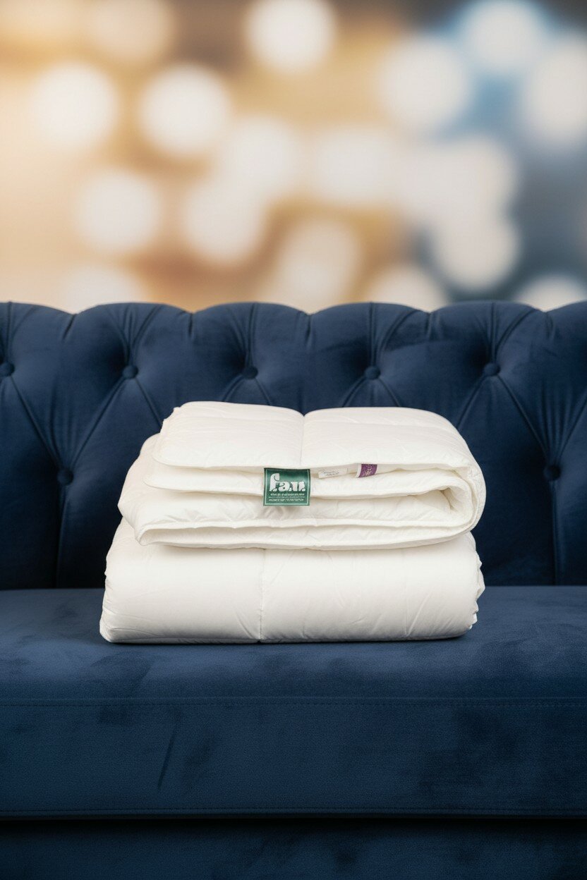 Одеяло евро 200x220см Frankenstolz Munchen, Наполнитель 100% искусственный пух Dacron; чехол 100% хлопок