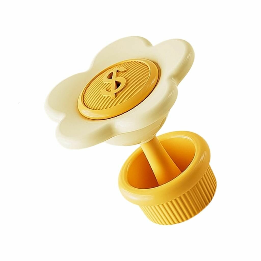 Универсальная кнопка для слива унитаза, эргономичная, простая установка для быстрого обновления ванной комнаты, Бежевый