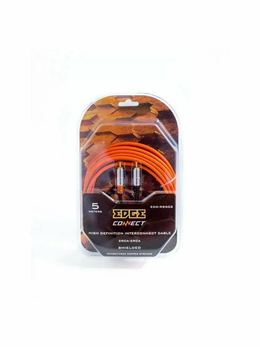 Кабель edc-rs502 межблочный медный 2rca-2rca - 5м EDGE арт. edc-rs502