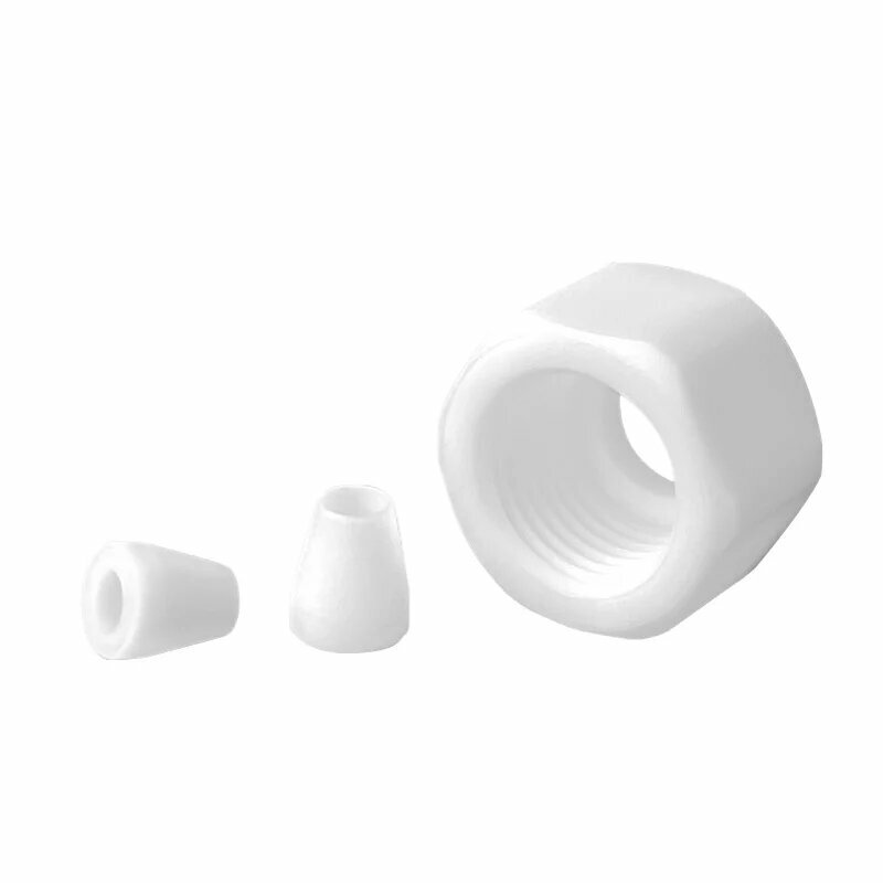 PTFE фитинг для компрессионного соединения 1/16-1 дюйм 1l4 Inch, Screw Nut
