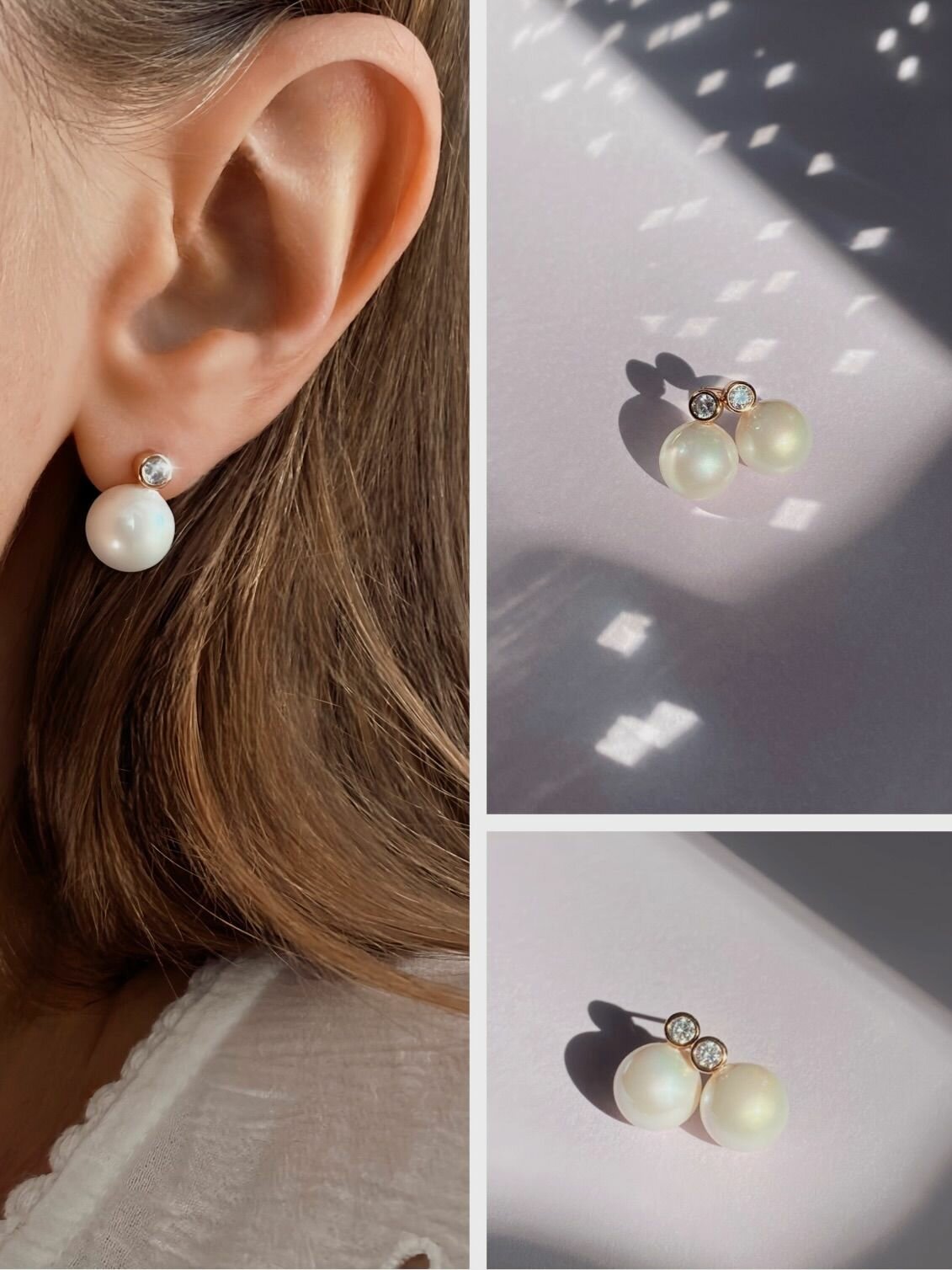 Серьги пусеты, кристалл, кристаллы Swarovski