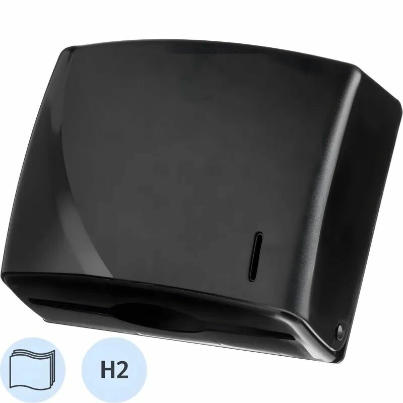 Диспенсер для полотенец листовых Z-сложения черный R-1317B