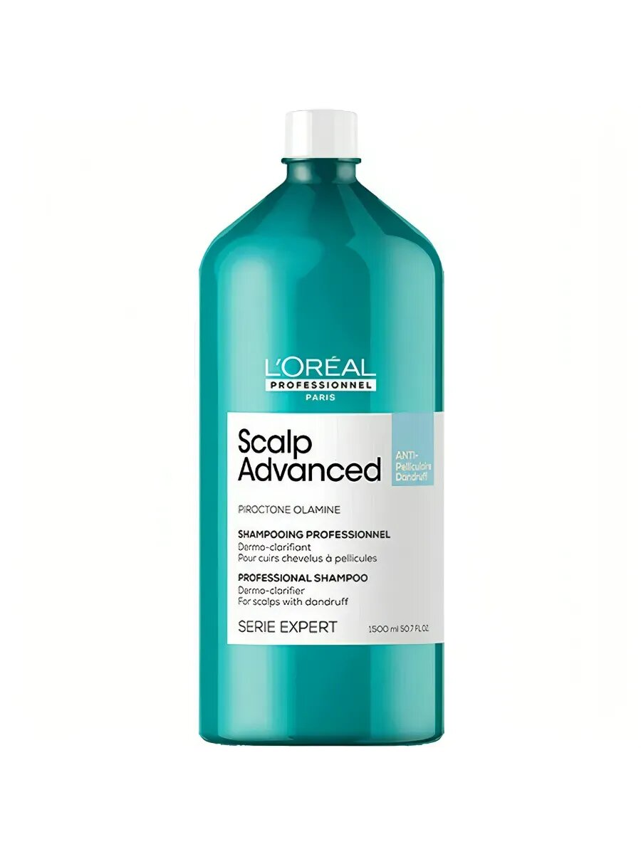 Шампунь L'Oreal Professionnel Aminexil Advanced Scalp Advanced Anti-Dandruff Shampoo, Шампунь борьба с перхотью, 1500 мл