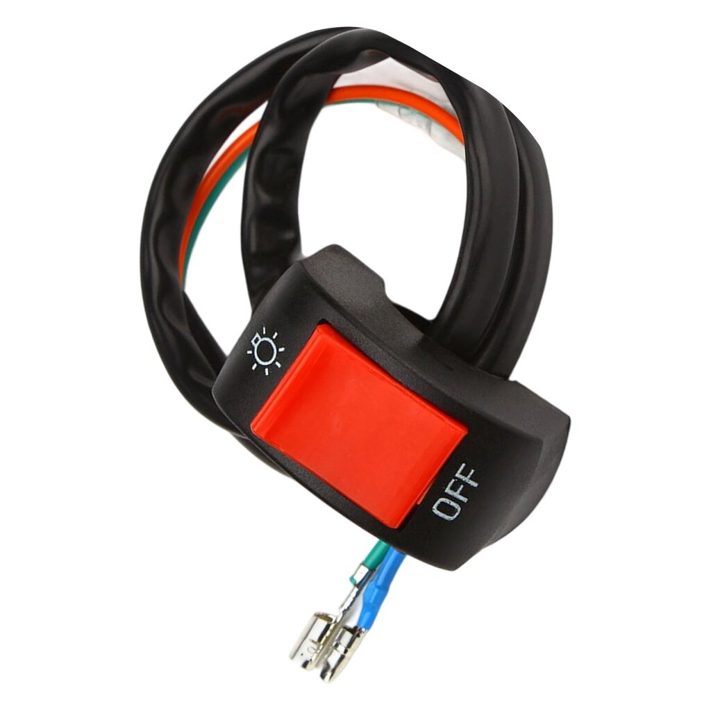 Переключатель модификации аксессуаров для электромобилей для мотоциклов, переключатель светодиодных фар-красный