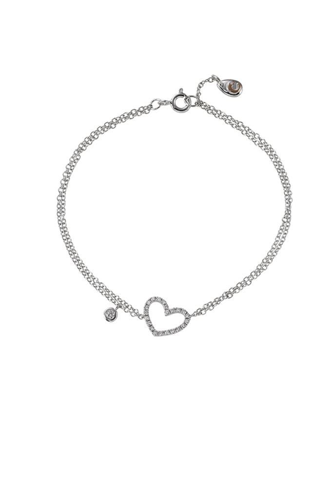 Браслет, красное золото, 750 проба, бриллиант