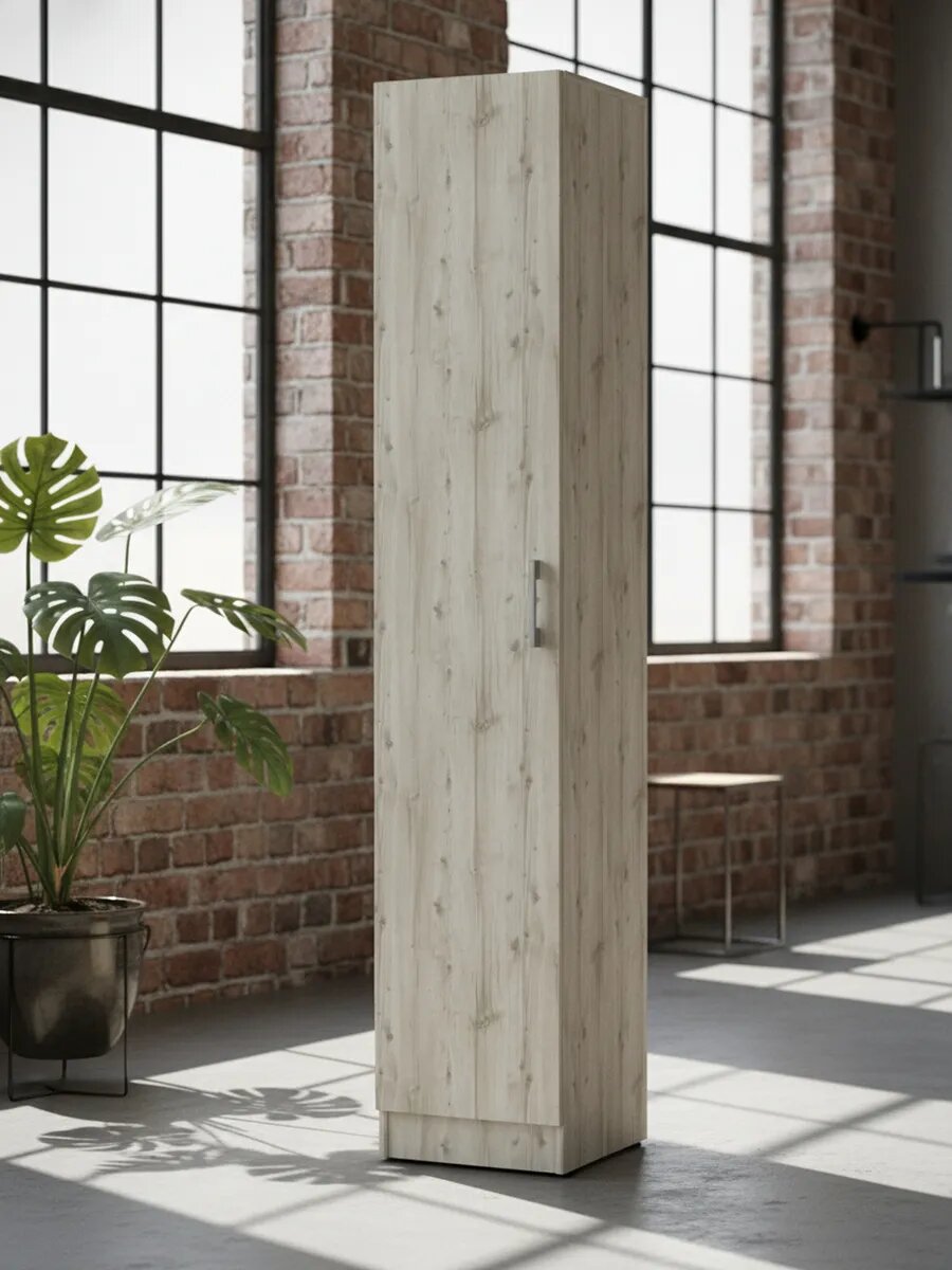 В спальню прихожую шкаф пенал FRESTER распашной деревянный с полками, от производителя