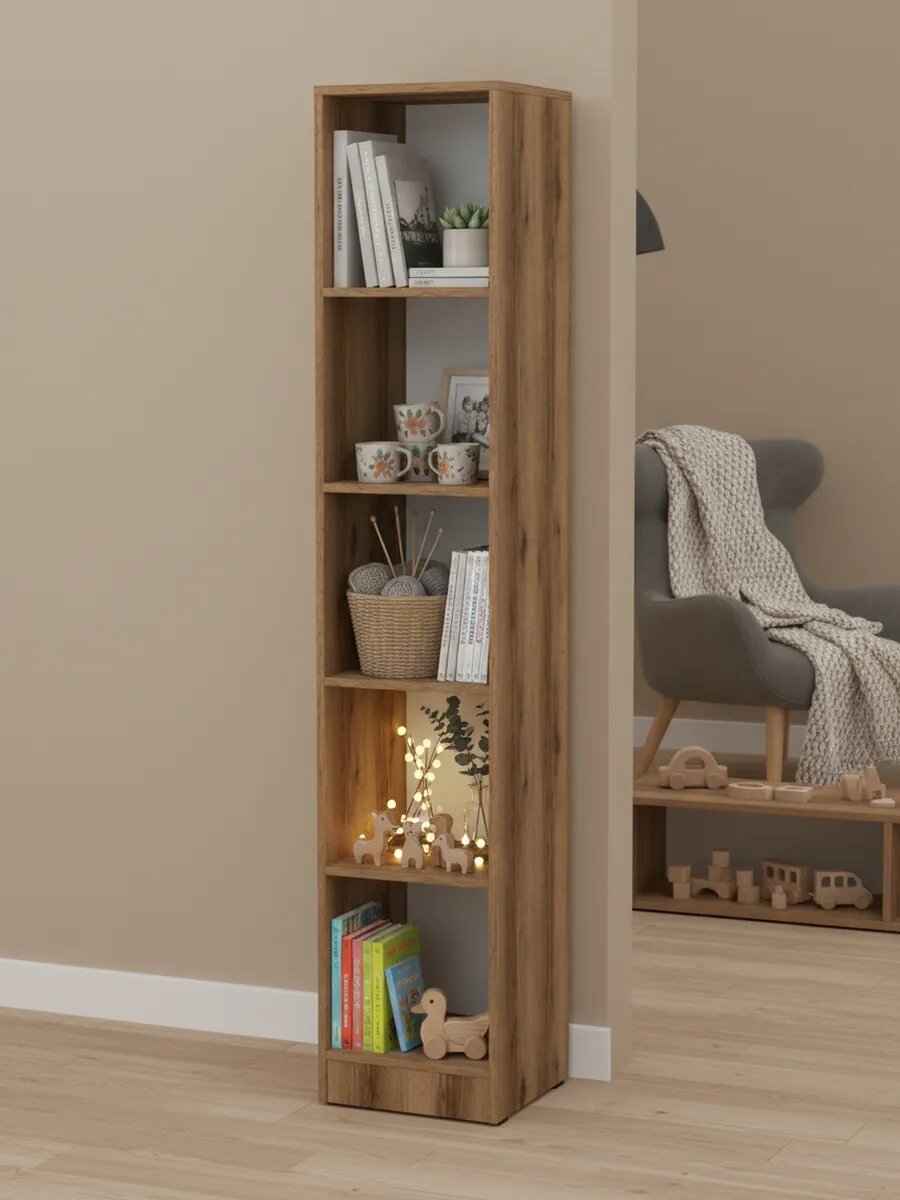 На балкон шкаф пенал FRESTER деревянный с полками для одежды, от производителя