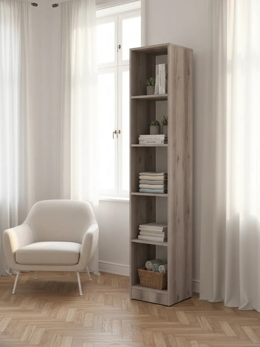 Шкаф пенал FRESTER для одежды распашной с полками прихожая, от производителя