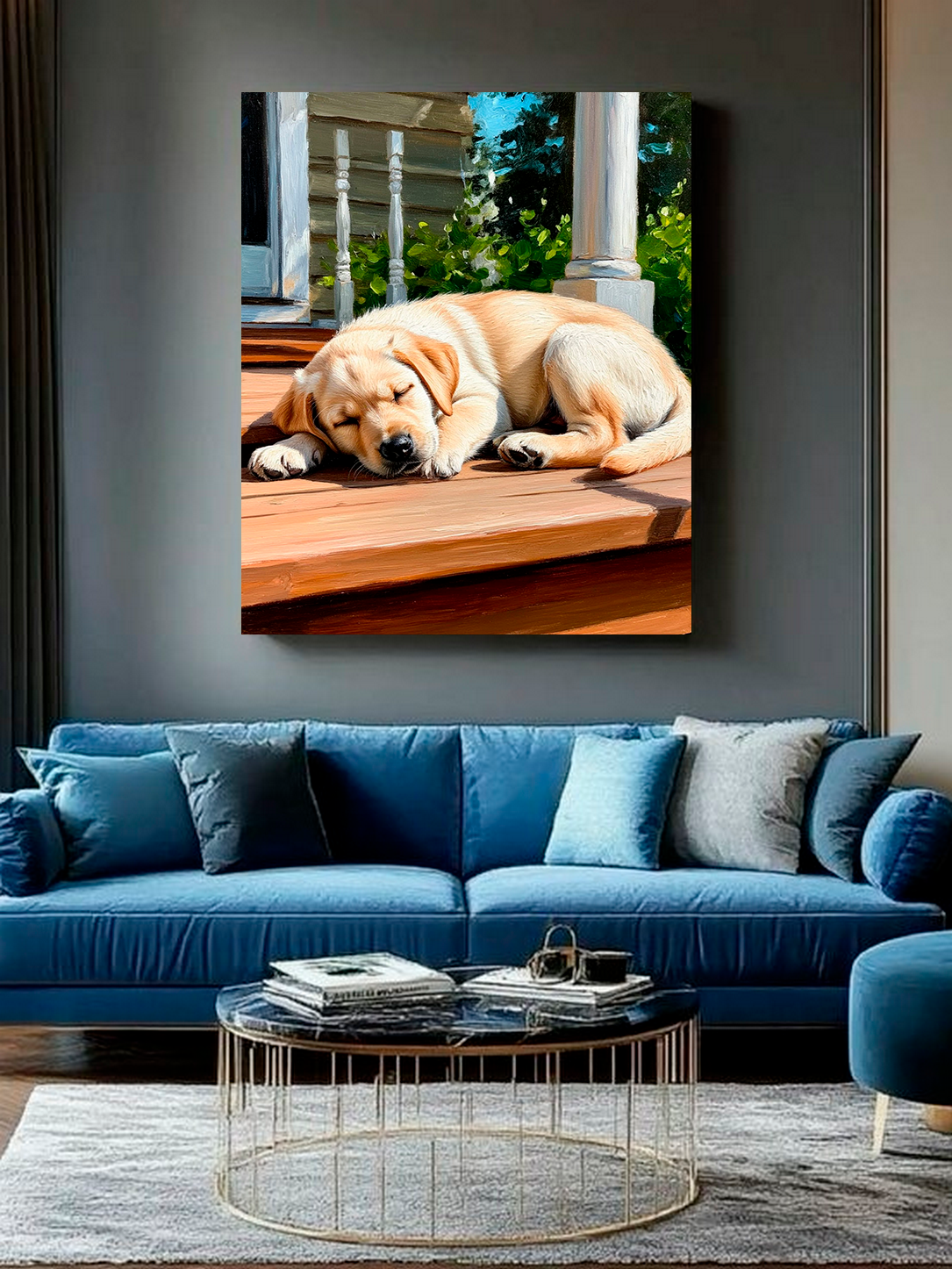 Картина по номерам Лабрадор 40х50 см, хлопковый холст на подрамнике, акрил