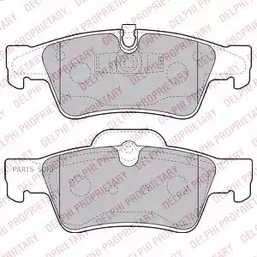 DELPHI LP2124 Колодки тормозные дисковые G55 AMG, G63 AMG, G65 AMG, GL320, GL350, GL420, GL450, GL500, GL550, ML280, ML300, M