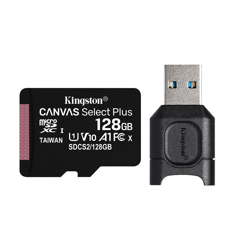 Считыватель карт Kingston 6358760, черный, компактный, совместим с microSD