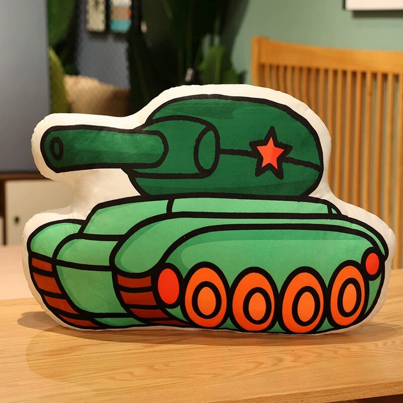 Астронавт, танк, летающая тарелка, форма самолета, плюшевая игрушка, подушка для сна, кукла для мальчика, подарок на
