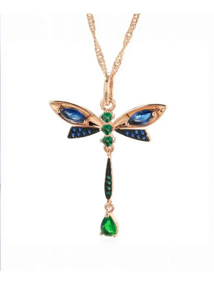 Подвеска PollyJewelry, желтый, голубой, синий, зеленый — фото 1