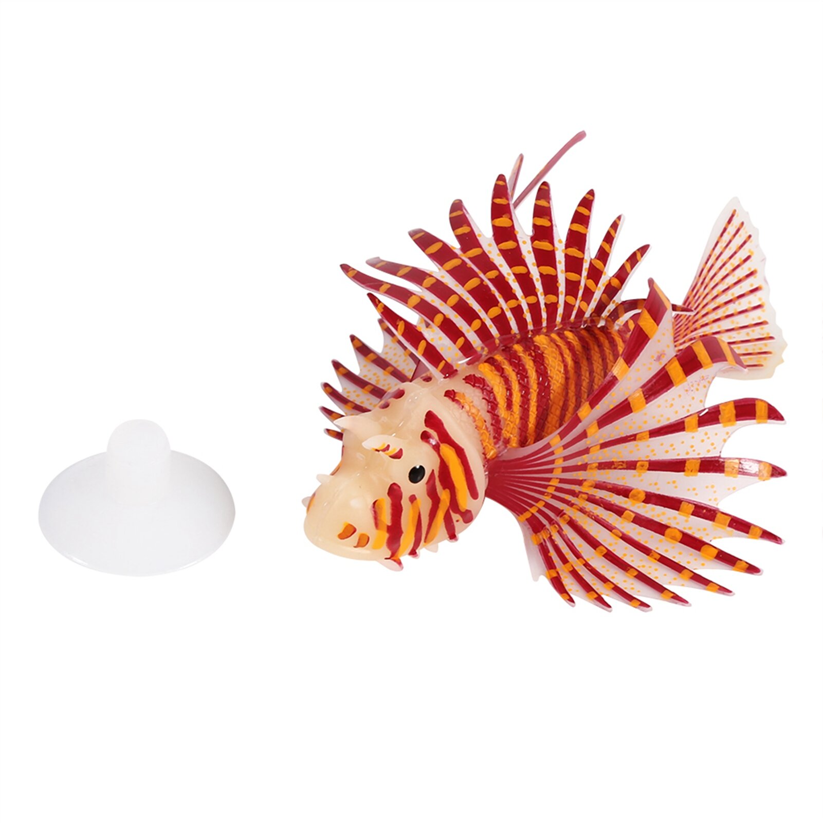 Aquarium Artificial Fish Tank Landscape Decoration Glow Simulation Underwater Ornaments Red