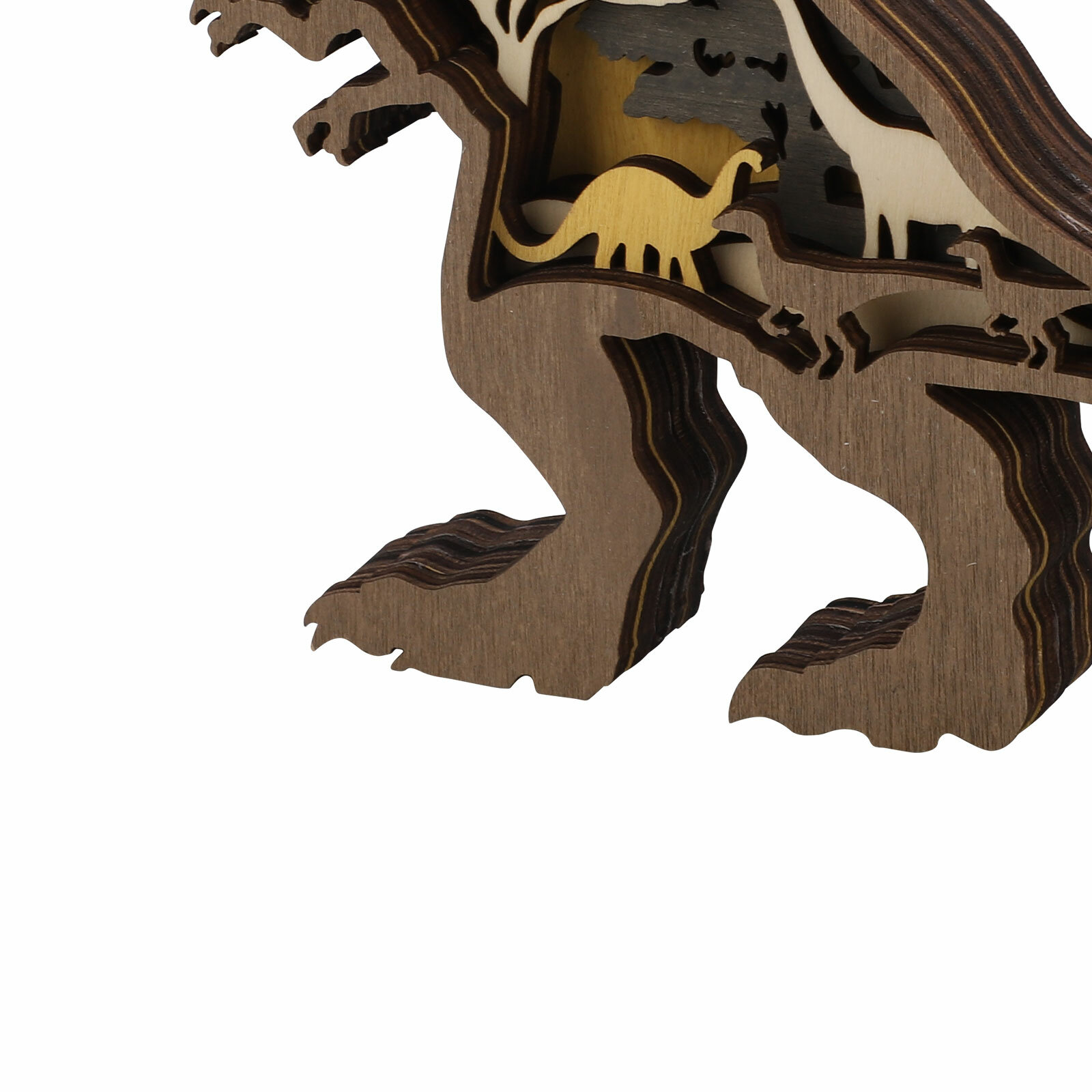 Деревянная резьба по дереву, орнамент в виде динозавра, многослойная выдолбленная резьба по дереву, ремесла, украшение для дома
