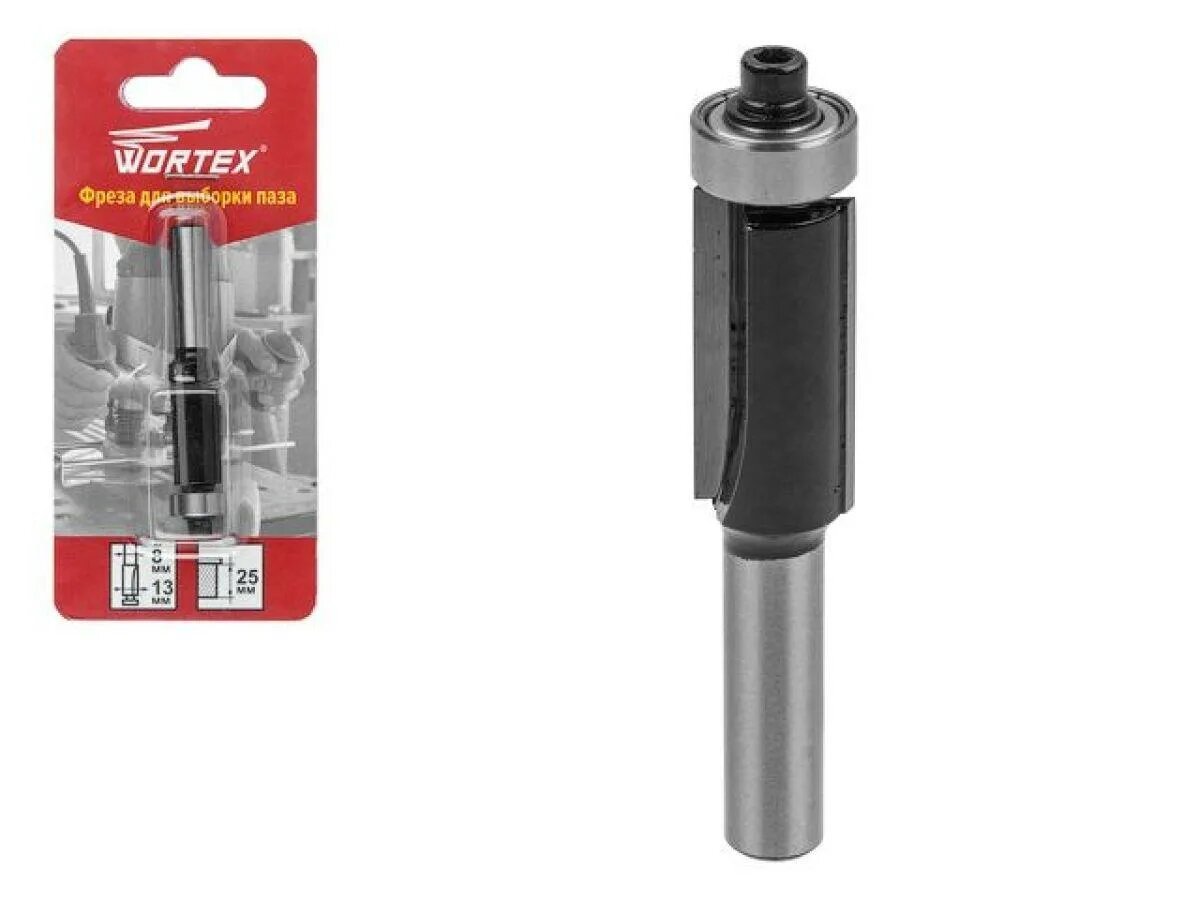 Фреза для выборки заподлицо 13х25 мм WORTEX (MCEA132518) для выборки паза