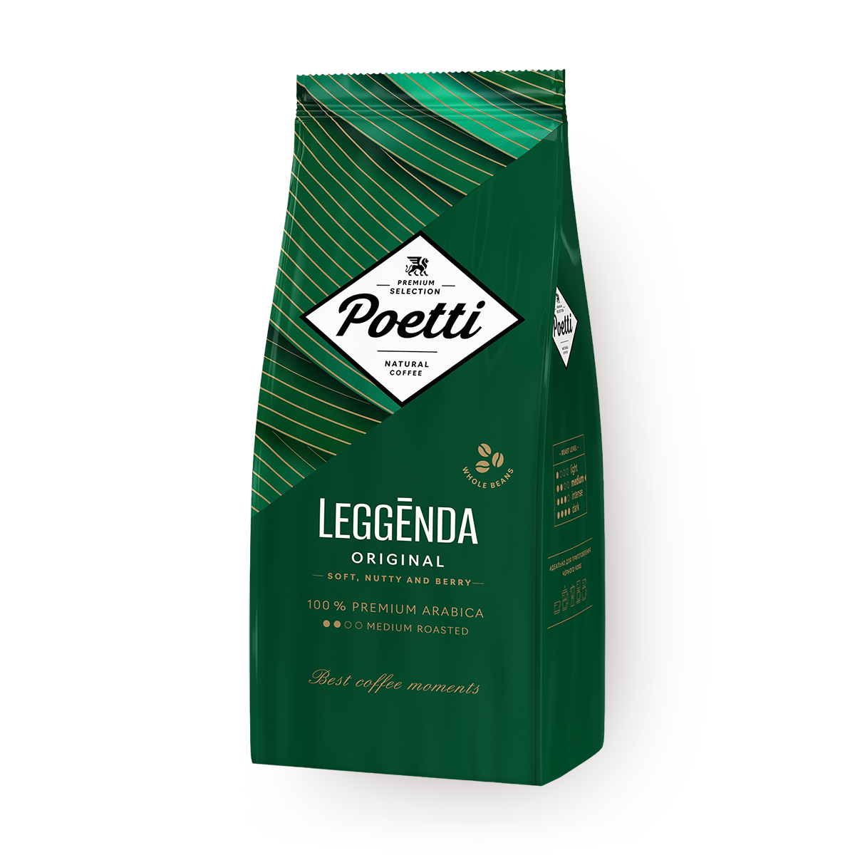 Кофе Poetti Leggenda Original, арабика, средняя обжарка, 1000 г