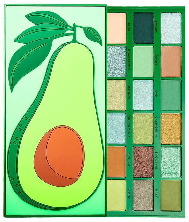 Палетка теней для век I Heart Revolution Tasty Eyeshadow Palette Tasty Avocado /22 мл/гр.