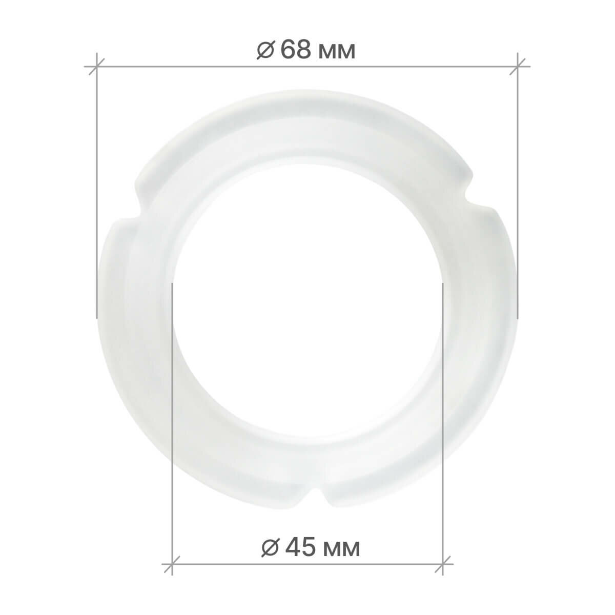 Уплотнитель рожка (холдера) кофемашины DEMIAND, вн. диаметр 45мм, 52020192